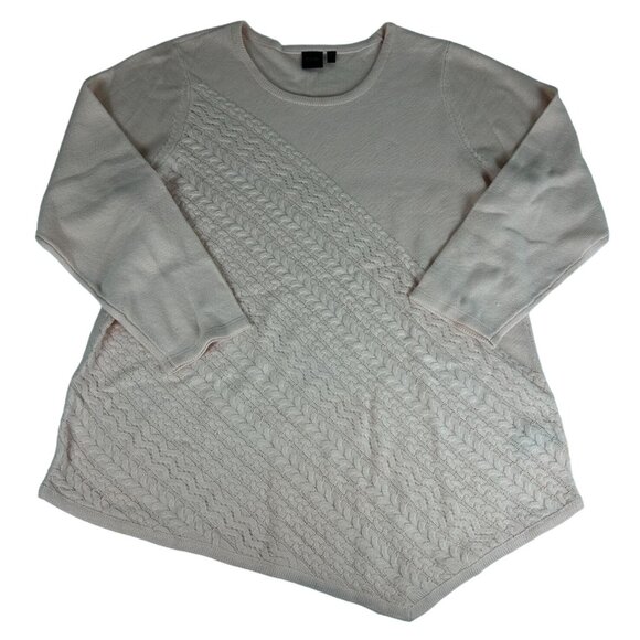 Rafaella | Sweaters | Rafaella Asymmetrical Cable Knit Sweater Womens ...